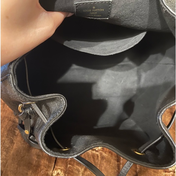 Louis Vuitton | Bags | Black Leather Louis Vuitton Back Pack | Poshmark